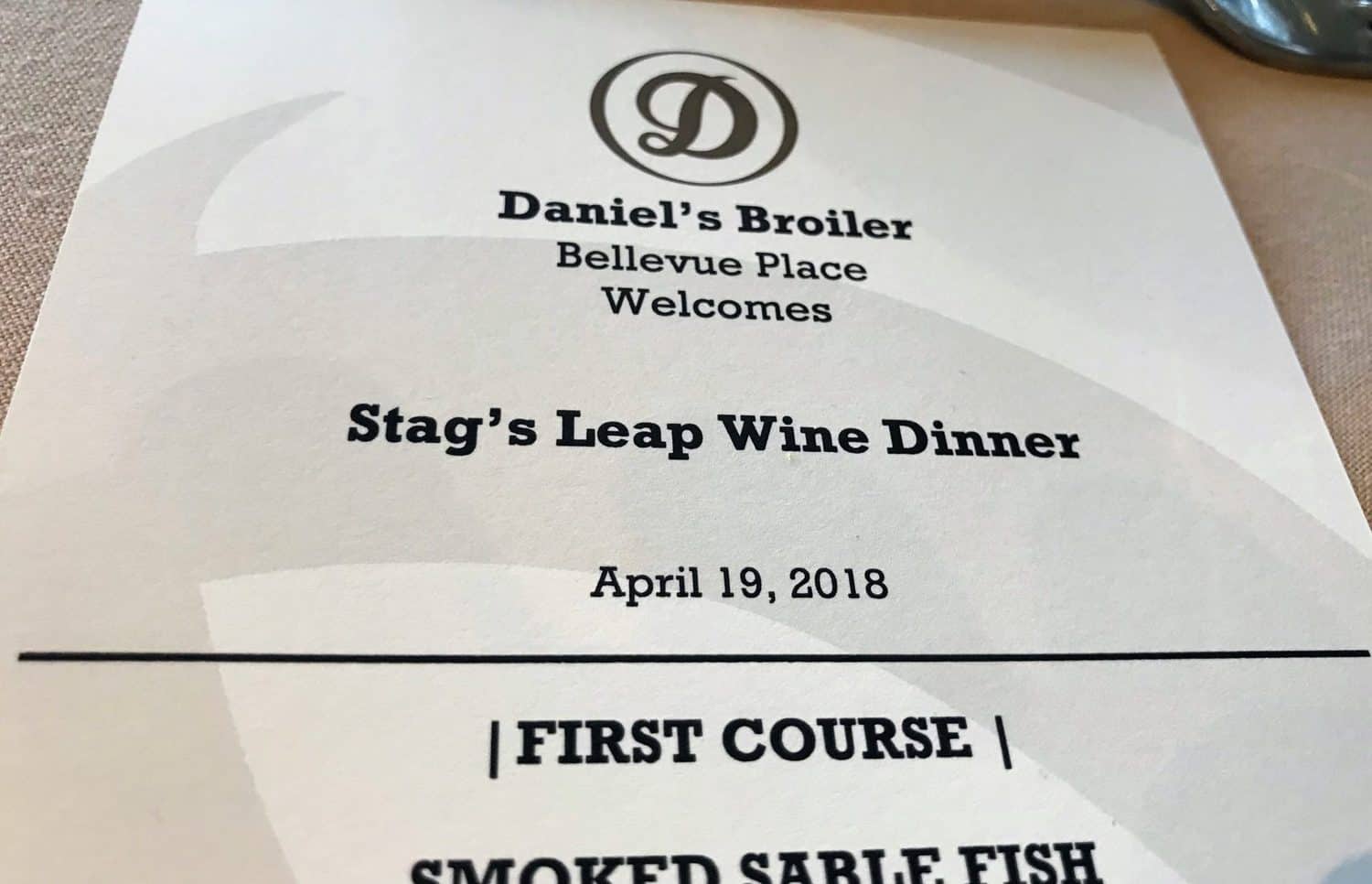 Event Review - Stags' Leap Winery Dinner - SpitBucket
